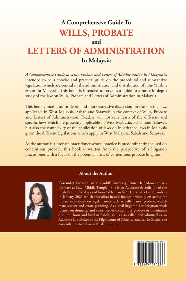 A Comprehensive Guide To Wills Probate And Letters Of Administration I – Law Books Malaysia ...
