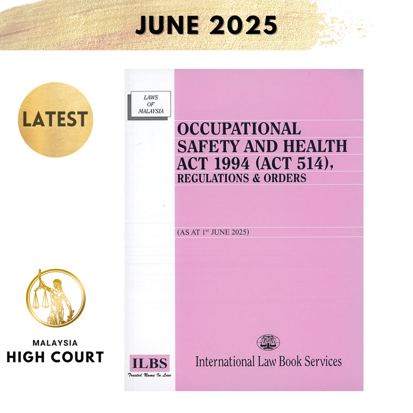 Buy Occupational Safety and Health Act 1994 (Act 514), Regulations ...