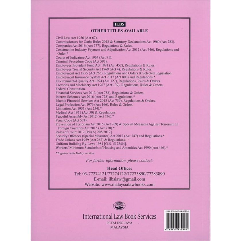 Buy Occupational Safety and Health Act 1994 (Act 514), Regulations ...