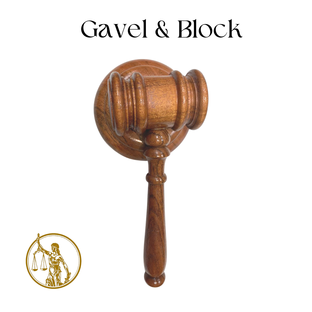 Absolute Guilty Lawyer Gavel and Block Set With Box – Law Books ...