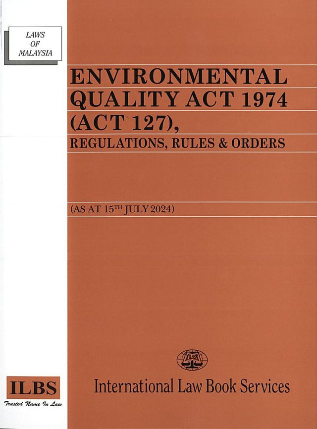 Buy Environmental Quality Act 1974 (Act 127) Regulations, Rules ...