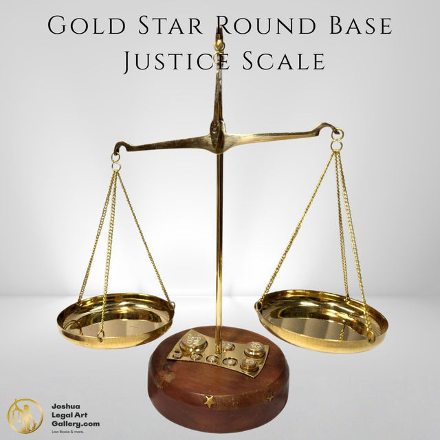 Gold Star Round Base Justice Scale – Law Books Malaysia | Joshua Legal ...