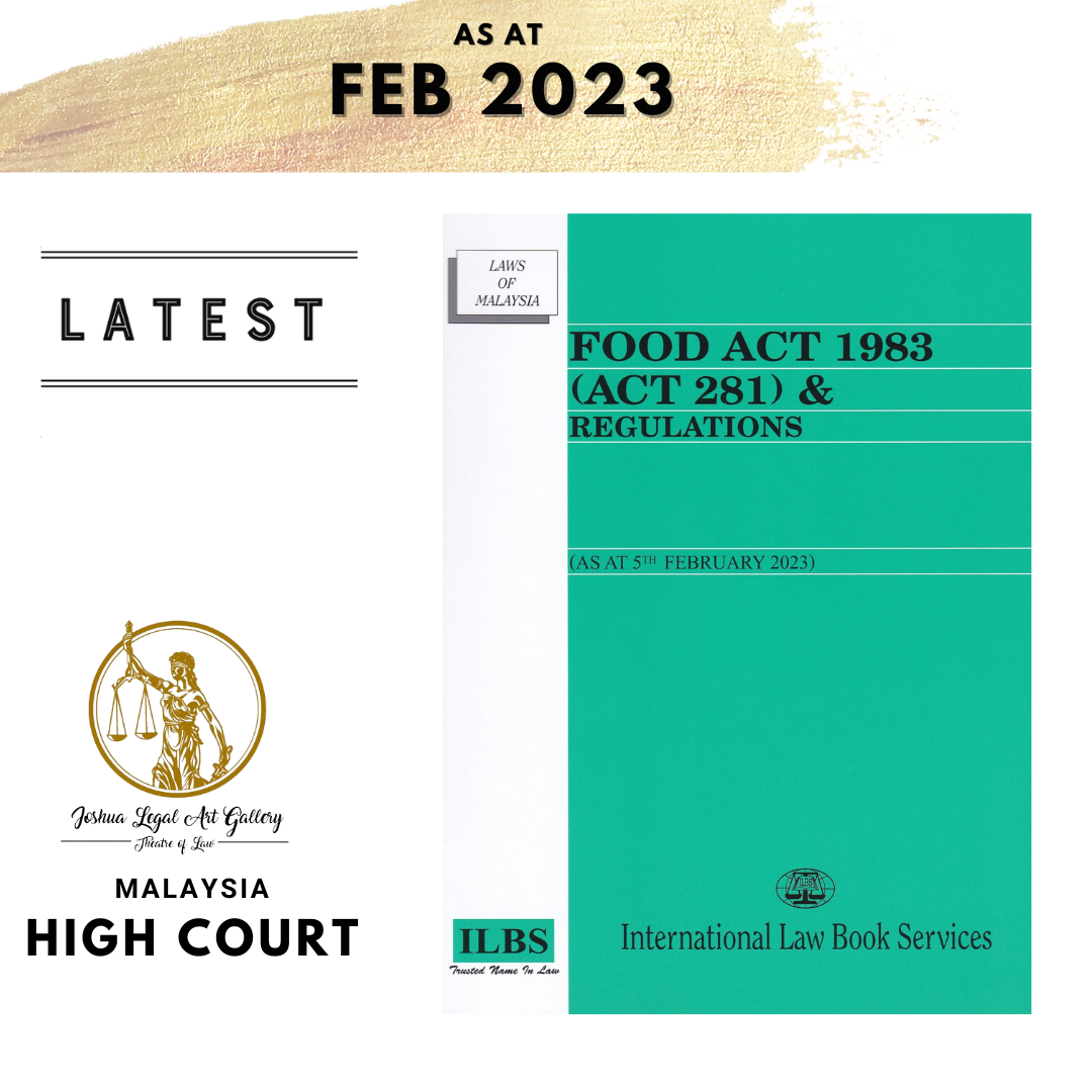Buy Food Act 1983 (Act 281) & Regulations [As At 5th February 2023 ...