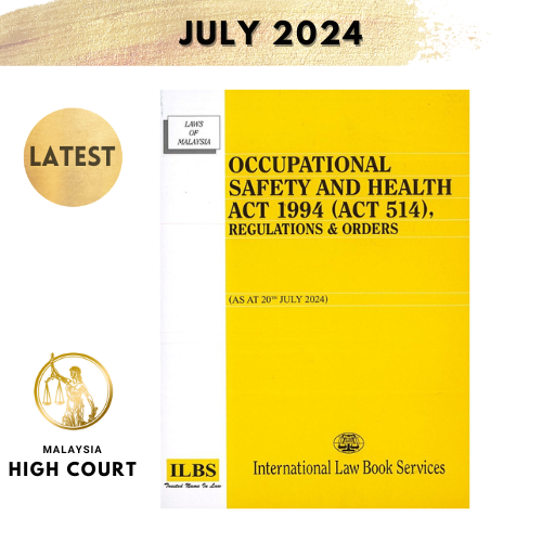 Buy Occupational Safety and Health Act 1994 (Act 514), Regulations ...