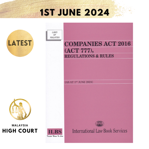 Buy Companies Act 2016 (Act 777), Regulations & Rules book [As At 25th ...
