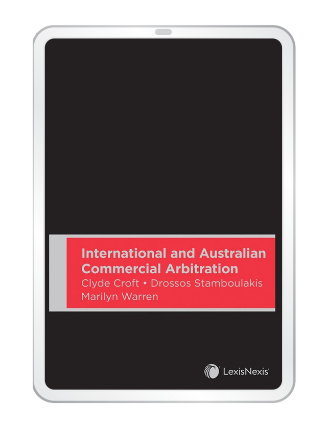 International and Australian Commercial Arbitration | eBook – Law Books ...