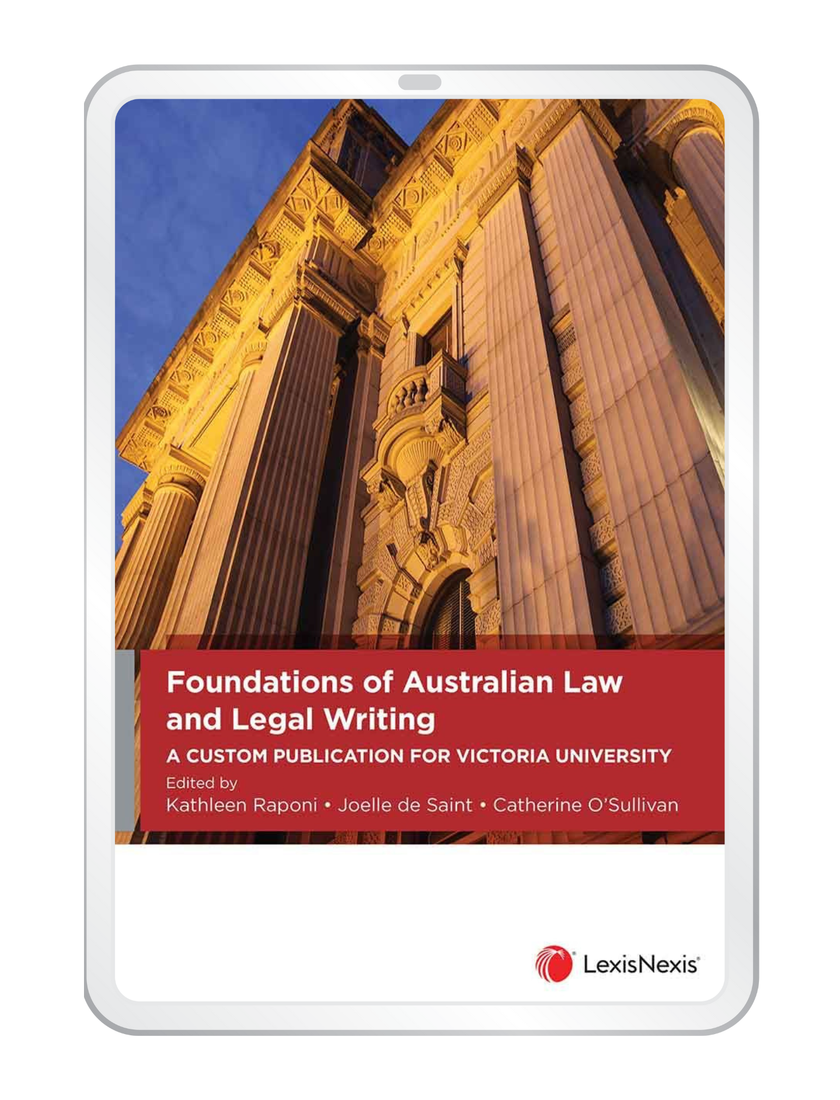 Foundations of Australian Law and Legal Writing: A Custom Publication ...