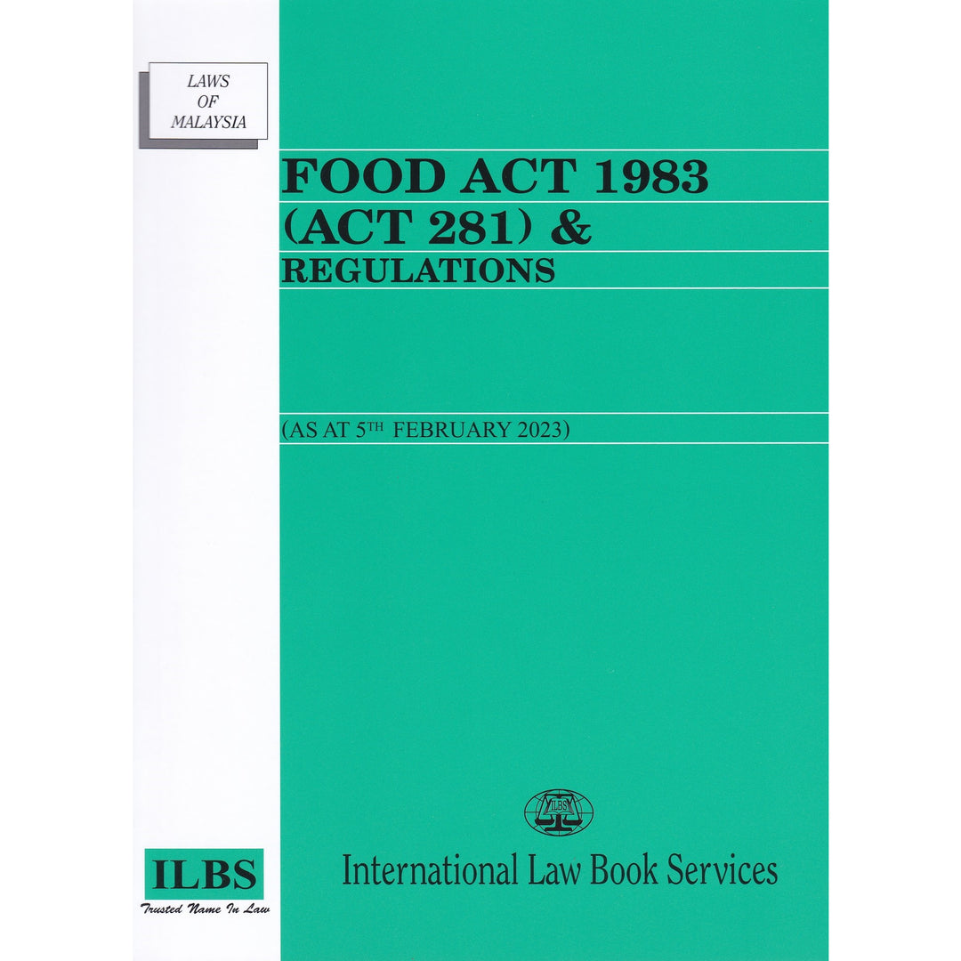 Buy Food Act 1983 (Act 281) & Regulations [As At 5th February 2023 ...