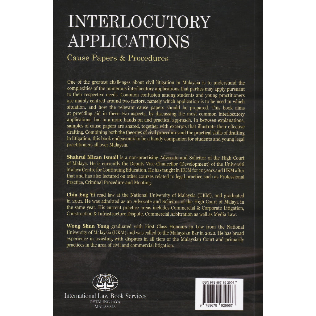 Interlocutory Applications: Cause Papers & Procedures | 2023 – Law ...