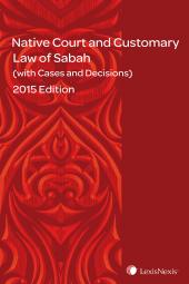 Buy Native Court and Customary Law of Sabah (with Cases and Decisions ...