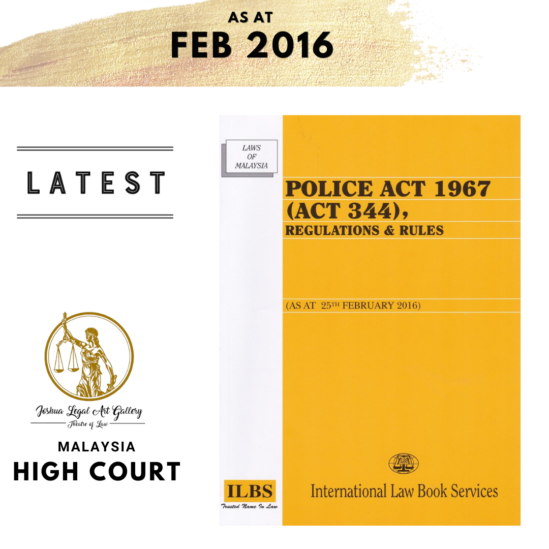 Buy Police Act 1967 (Act 344) (As At 25th February 2016) – Law Books ...